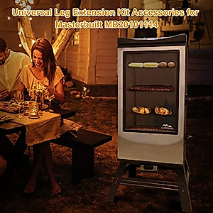 Electric Smoker Stand for Masterbuilt 30" Electric Digital Electric Smokers,MB20101114 Universal Leg Extension Kit Accessories for Masterbuilt 30Inch,Black