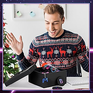 Pickmesh 12 Pcs Gamer Gifts Gaming Gifts for Men Father Him Video Box Include Pillow Cover Tumbler Socks Coaster Keychain for Boyfriend Husband Birthday