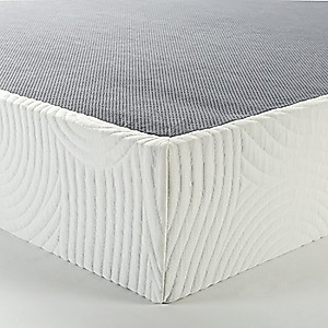 ZINUS Quick Lock Metal Smart Box Spring / 9 Inch Mattress Foundation / Strong Metal Structure / Easy Assembly, Full, White