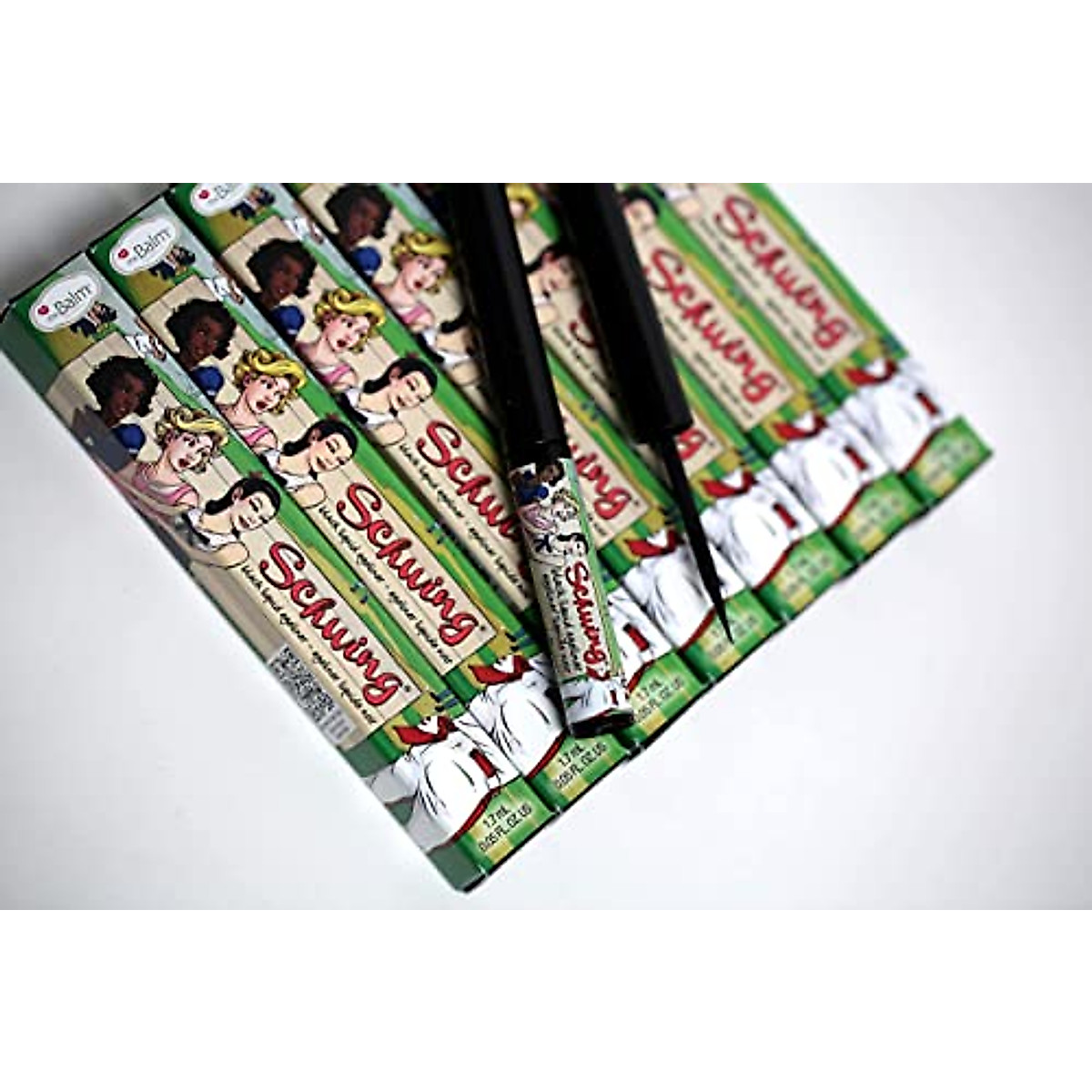 theBalm Schwing Liquid Eyeliner, Black, Matte Finish, 0.05 Fl Oz (Pack of 1)