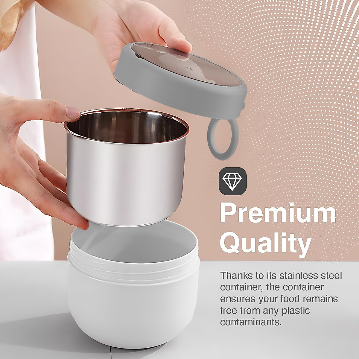 Grehge tainer 20oz Canning Jars Food Storage Containers With Lids Meal Prep Containers Reusable Yogurt Cups Cereal Containers Storage Lunch Box Containers Overnight Oats Containers With Lid (White)