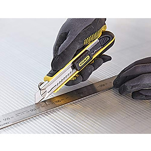 Stanley 0-10-481 Snap Off knife with magazine, Silver/Yellow