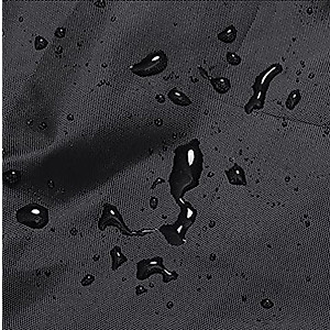 BOSKING Electric Fan Dust Cover 420D Heavy Duty Standing Round Fan Cover Washable All Electric Fan Sleeve Waterproof Dustproof Protective Cover for Pedestal Stand Fan Floor Fan - Black (Black)