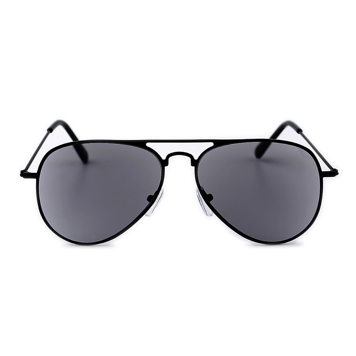 Gudzws Sun Full Lens Reading Glasses Readers Sunglasses Classic Outdoor Sports Steel Stainless Black Frame Temple Grey Lens Super Simple Style Unisex +1.50 (Not for Driving)