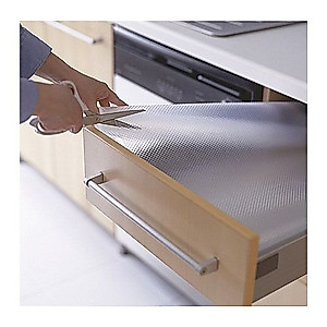 Con-Tact Brand Duraliner Non-Adhesive Surface Cover Shelf and Drawer Liner, 12" x 25', Diamond Clear