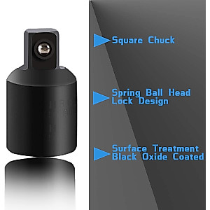 24pcs Impact Extension & Socket Adapter, Mgtgbao Socket Set Extension/ 1/4-Inch Hex Shank Drill Extension | CR-V Steel