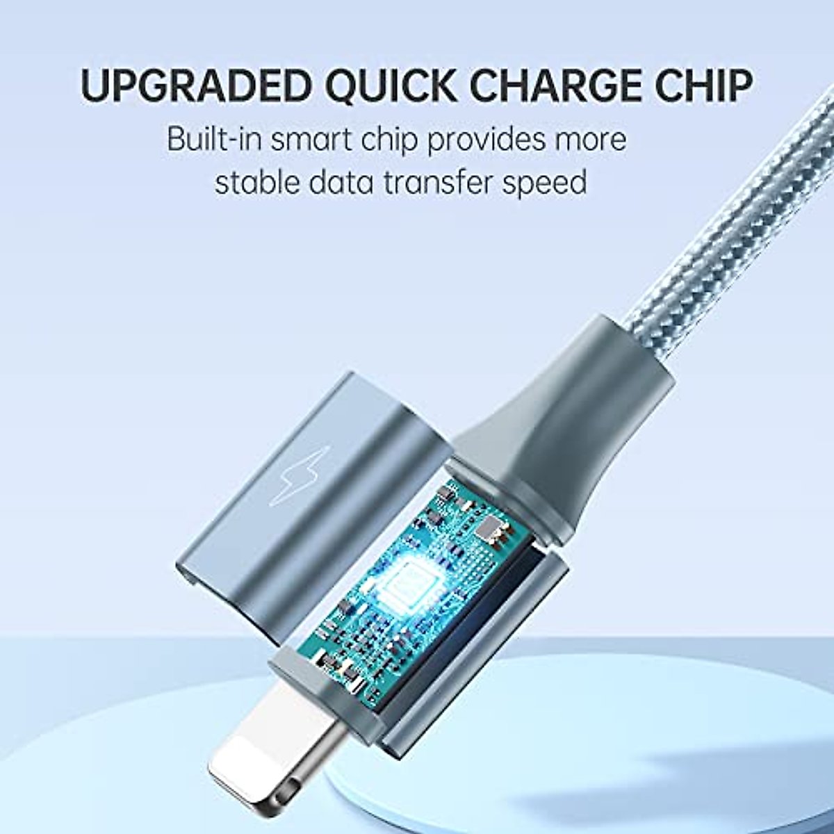 ROMOSS Multi USB Charging Cable -【2Pack】 5FT Universal 3 in 1 Multiple USB Charger Cable Fast Charging Cord with USB C, Micro USB Port Compatible for iPhone/Tablets/Samsung Galaxy/Google Pixel More