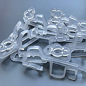 Christmas Light Clips, 150 PCS Omni All-in-One Outdoor Gutter Clips Compatible with C9, C7, C6 Light Strings, Gutter Hooks for Roof, Gutters or Shingles