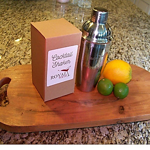 Generic Royal Pub Co Large Capacity 25 oz. Bar Shaker,Stainless Steel Cocktail Shaker for Impressive Mixology/Martini Shaker with Built In Strainer for Bartending/Home Bar accessory,Silver,Cobbler