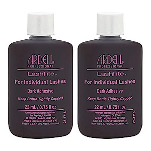 Ardell Lashtite Adhesive, Dark, 0.75 fl.oz. Bottle (2-Pack)