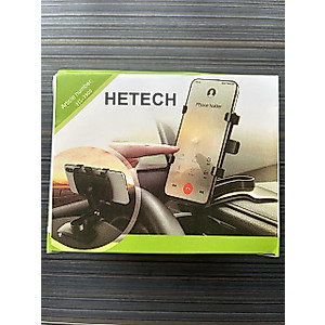 HETECH Car Phone Holder Mount, 360 Degree Rotation, Dashboard and Rearview Mirror, Compatible with iPhone, Samsung, Huawei, Nokia, LG, 4-7 Inch Smartphones