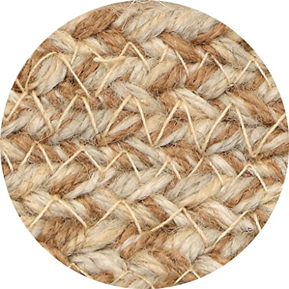SISOSU Performance Braided Area Rug - Carpets for Living Room, Bedroom, Dining Room, Home Décor - Luxurious Handcrafted Traditional Rug - PET-Yarn - Modern Rugs- 4’ x 6’-Beige