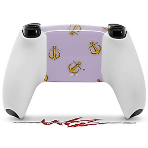 WraptorSkinz Skin Wrap compatible with Sony PS5 DualSense Controller Anchors Away Lavender (CONTROLLER NOT INCLUDED)