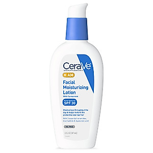 CeraVe Facial Moisturizing Lotion AM SPF 30 | 3 Ounce | Daily Face Moisturizer with SPF | Fragrance Free