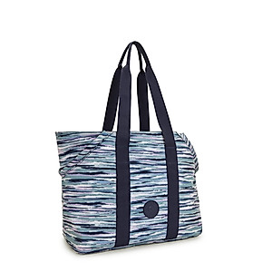 Kipling Art M Pet Tote Bag Brushed Stripes Brush Stripes