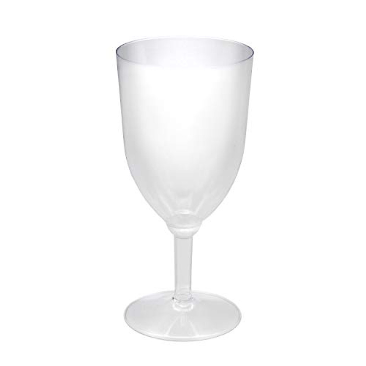 Party Essentials WINEBOX-6 Hard Plastic 1-Piece Wine Glass, 8-Ounce Capacity, Clear (Case of 48)