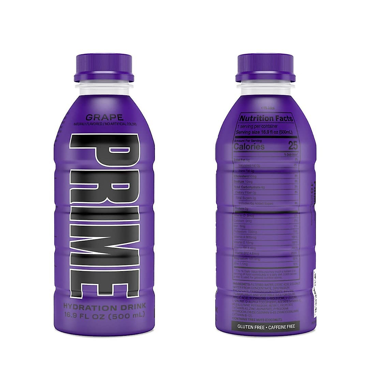 Prime Hydration Drink 6 Flavor Variety 12 Pack (2 of each flavor) Lemon Lime, Tropical Punch, Blue Raspberry, Orange, Grape & Ice Pop W/ Tip The Scales sticker