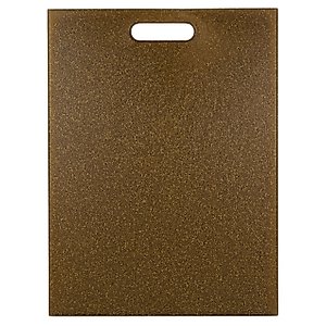 Architec EcoSmart PolyFlax Cutting Board, Brown, 12" by 16", Recycled Plastic and Flax Husk, Made in the USA by