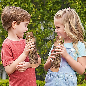 VIBRANIC Aquatic Copper Water Bottle 34oz - Leak Proof - Ayurvedic Copper Bottle for Sports, Fitness, Yoga - Natural Health Benefits - DARK EMBOSSED - Made in India