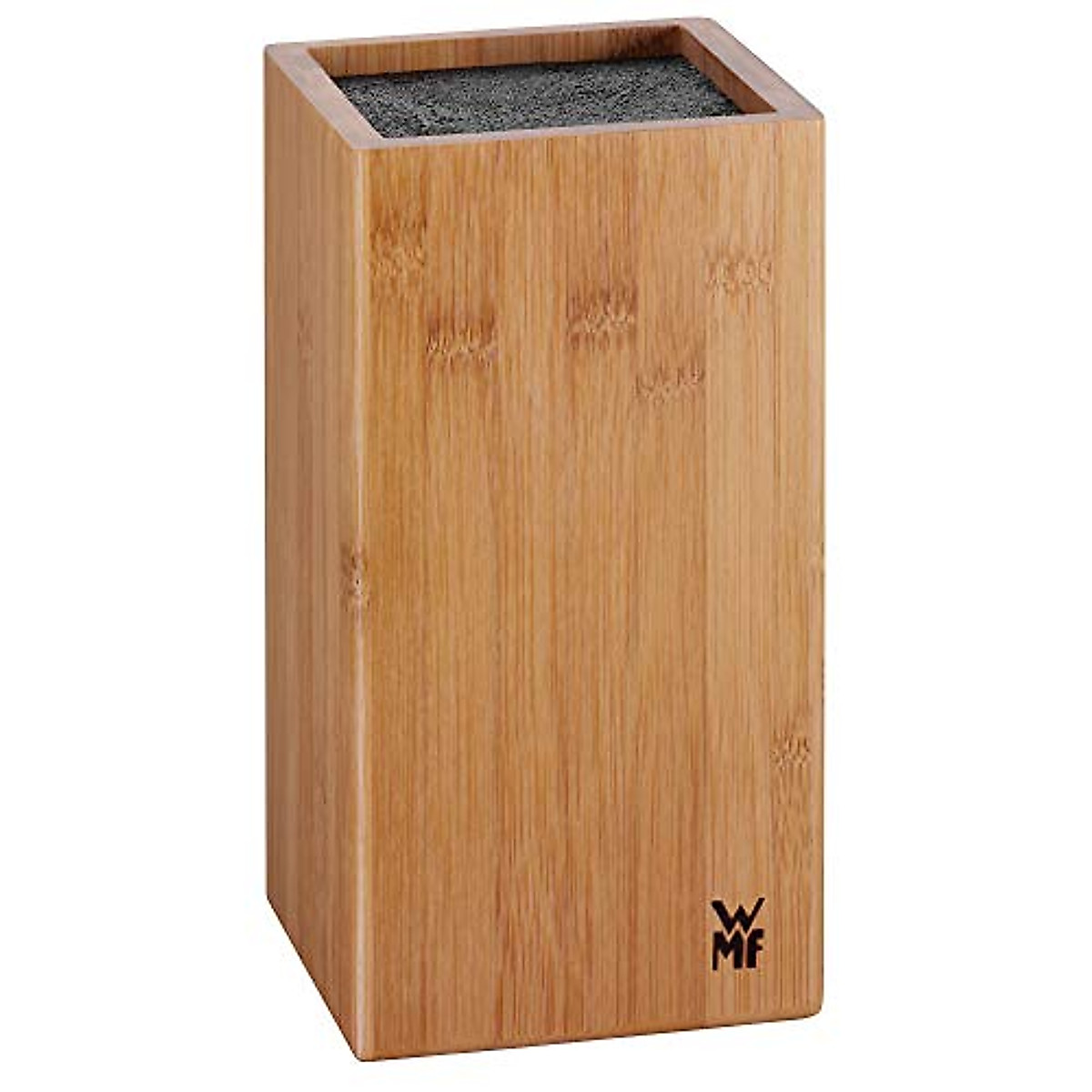 WMF Knife Block with 6 Pieces Grand Class Performance Cut Double Serrated Blade Made in Germany Forged Special Blade Steel - Stainless Steel Rivets Plastic Handles Knife Block of Bamboo