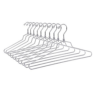 16" Quality Metal Hangers, 30-Pack, Swivel Hook, Stainless Steel Heavy Duty Wire Clothes Hangers, Heavy-Duty Clothes, Jacket, Shirt, Pants, Suit Hangers (30, 16" inch)