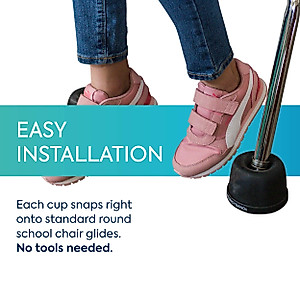 Bouncyband Wiggle Wobble Chair Feet - Transform a Standard School Chair into a Wobble Chair