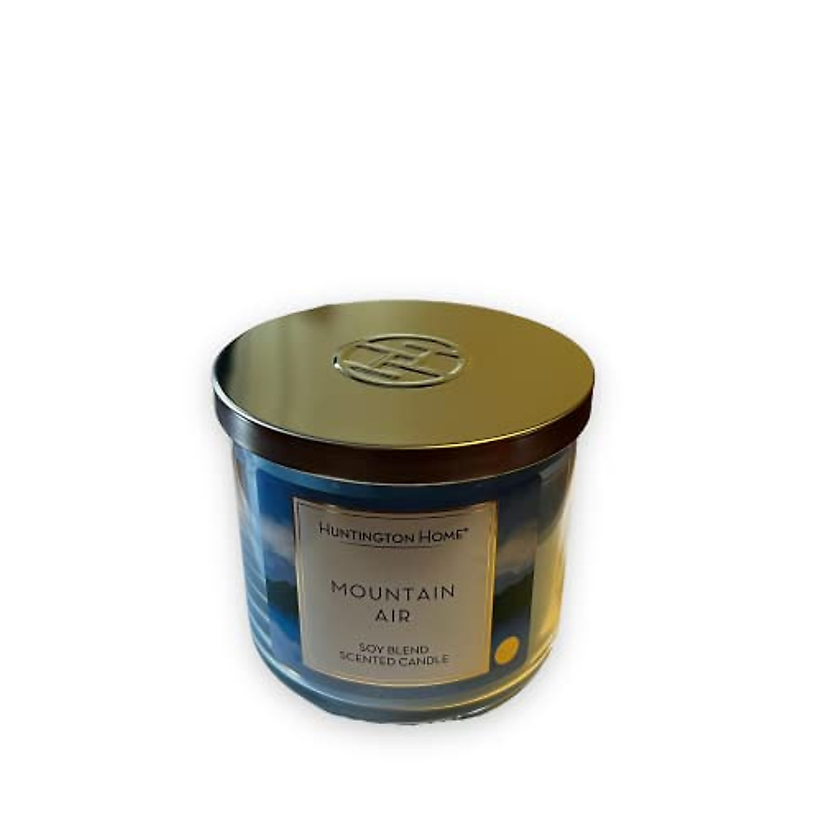 Huntington Home Soy Blend Scented Candle All Scented, 3 Wicks 45/60 Hours (Mountain Air)