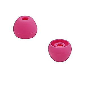 ALXCD Ear Tip for Tour2 Beats Tour Earphone, 8 Pair SML & Double Flange Durable Soft Silicone Replacement Ear Bud Eartip, Fit for Beats Tour Tour 2 Earphone [8 Pair](Pink)