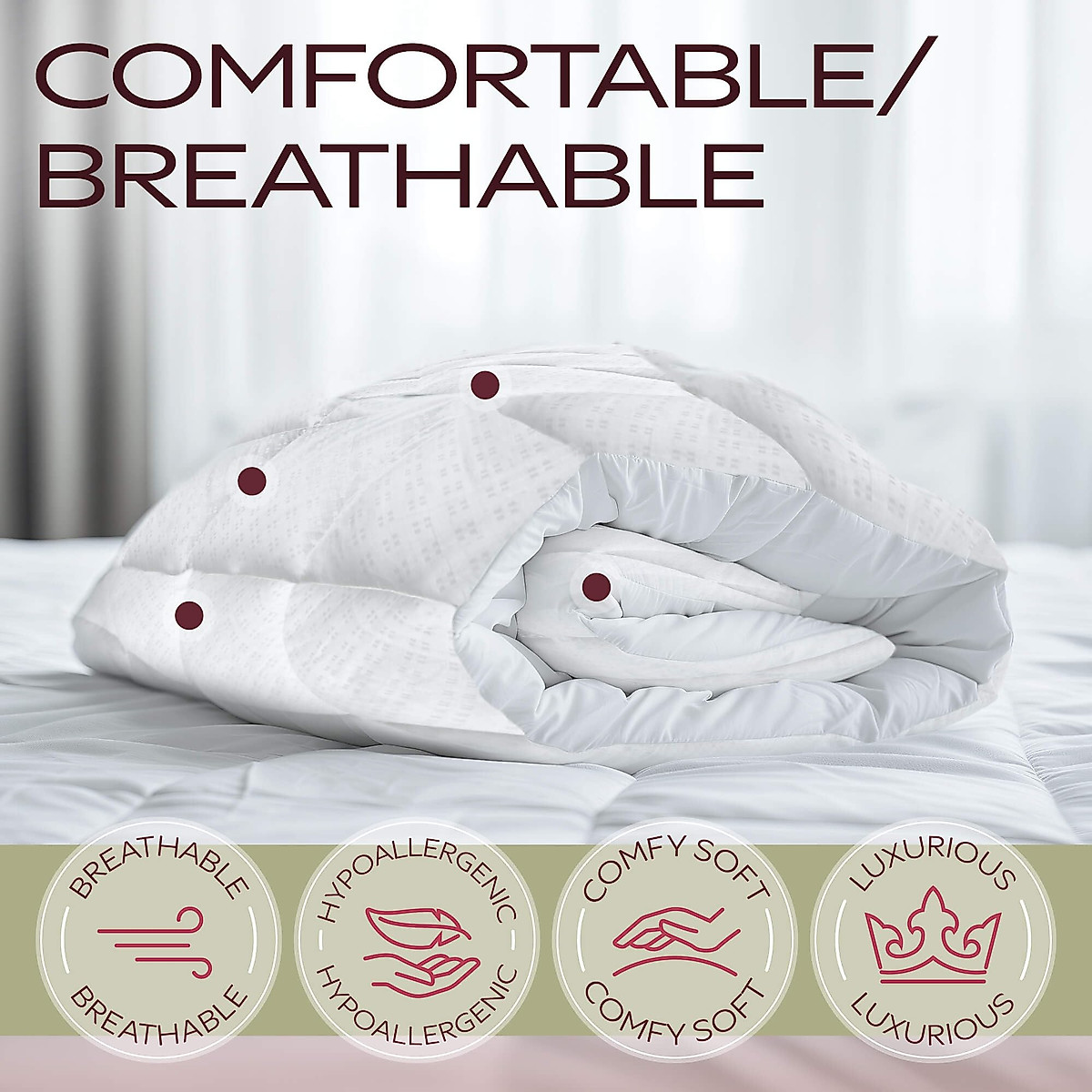 MAXI RV Size (48 x 75) Mattress Pad - Luxurious Cotton Sateen Mattress Protector - Soft, Comfortable, & Breatheable Mattress Cover - Mattress Pad Protects Mattress from Dust, Dirt, Spills, and Stains