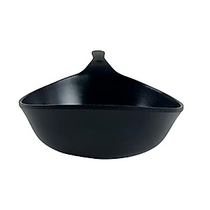 Neoflam 11" Vulcan All Black Profeesional Chef Wok | Stovetops and Induction, Nonstick T-Coating | Made in Korea (11" Wok)