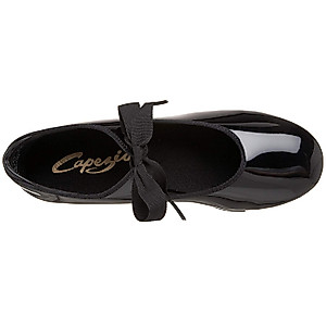 Capezio Women's N625 Jr. Tyette Tap Shoe, Black Patent, 7 Wide