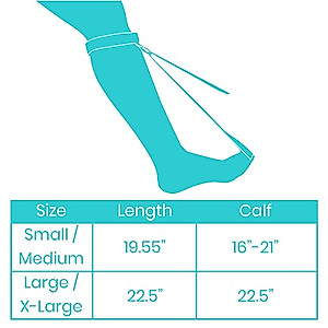 Vive Plantar Fasciitis Stretch Sock - Non Slip Calf Night Relief for Heel, High Arch Pain - Achilles Tendonitis Therapy Foot Support Sleeve Stretcher - Compression Sleeve - Men, Women (L/XL)