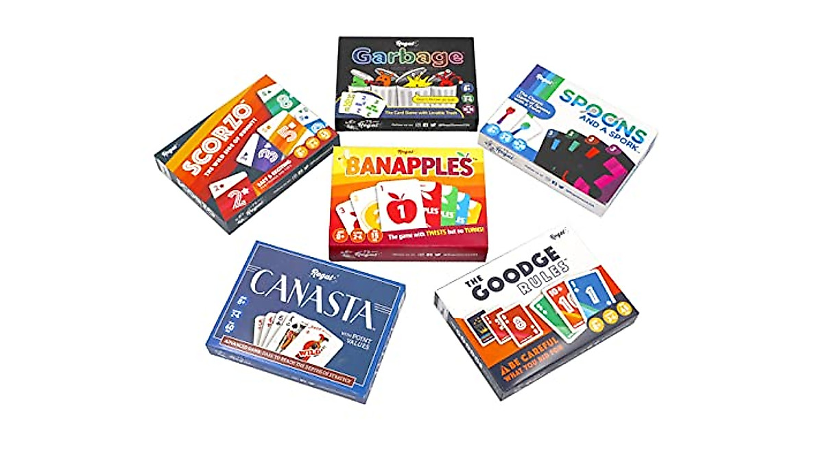Regal Games Mega Card Family Pack: 6 Fun Card Games
