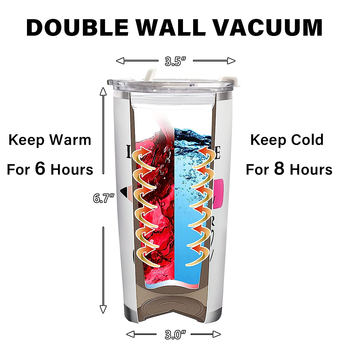 Zzkol 20 oz Influence Of A Good Teacher Can Never Be Erased Back to School Vacuum Double Wall Insulated Tumbler with Lid and Straw, Stainless Steel Travel Coffee Cup Graduation Appreciation Mug Gifts