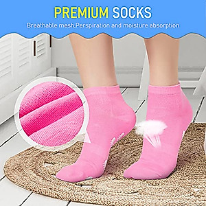 SATINIOR 30 Pairs Non Slip Socks Yoga Socks Multi Style Sport Socks Colorful Hospital Socks for Women Men Yoga Barre