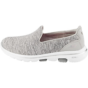 Skechers Women's Go Walk 5 Honor Sneaker, Grey, 8