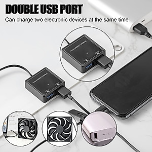 Solar Panel Powered Fan 12W 16V Solar Exhaust Fan Waterproof Greenhouse Fan USB Solar Portable Gable Fan Mini Household Solar Fan Ventilation for Chicken Dog Pets Houses Camping Outdoor (1 Set)