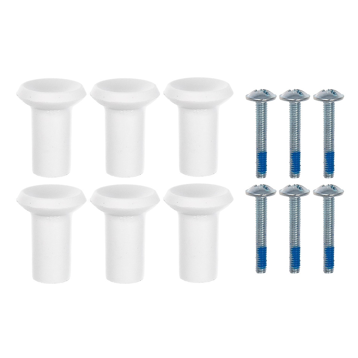 Ikea GUBBARP White Knobs, Fits PAX, 21 Millimetres, 803.364.33 - Set of 6 with Screws