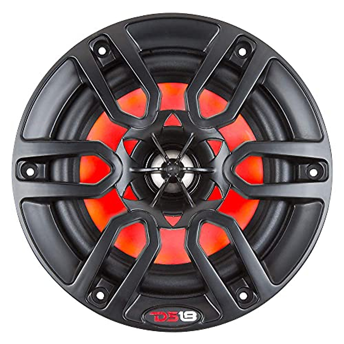 DS18 Hydro NXL-6 - High End Coaxial Speaker Pair - 2-Way Marine Speaker w/Integrated RGB Lights - 300 Watt - 100% UV Stable - Water Resistant Speakers - 6.5 Inches, Black