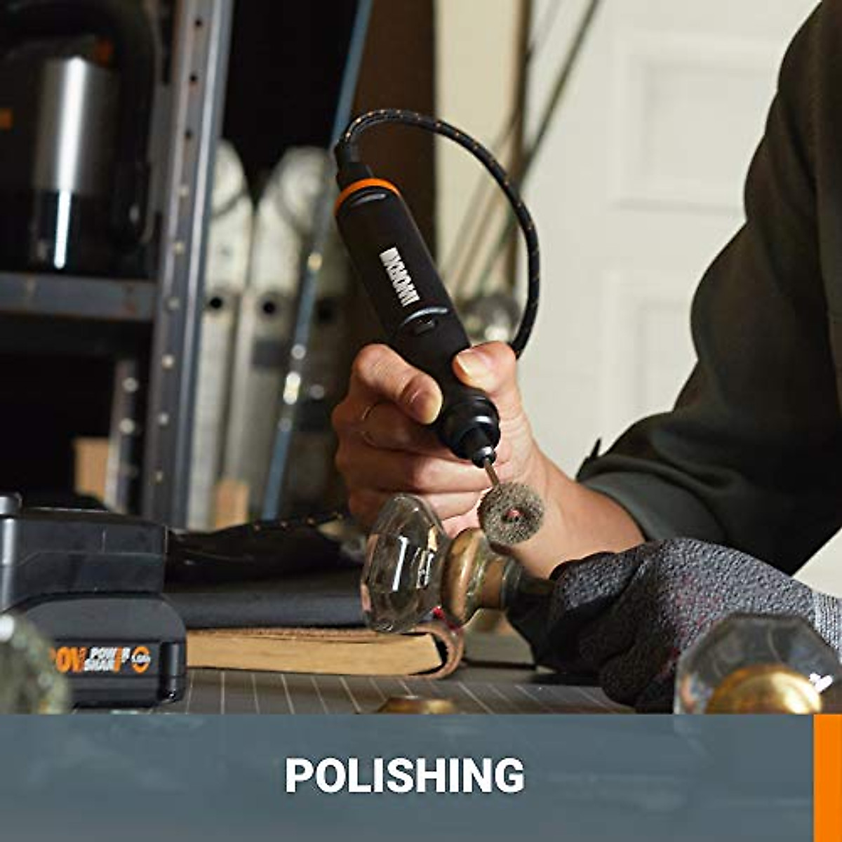 WORX MAKERX WX991L 3pc Crafting Tool Combo Kit - Rotary Tool + Angle Grinder + Wood & Metal Crafter