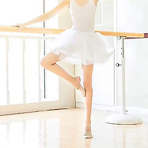 MIKIBANA Elastics Material Design Rhythmic Gymnastics Knitted Soft Shoes,Ballet Dance Half Socks Shoes Skin Color (X-Small)