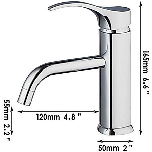 Kitchen Taps Ru Deck Mounted Mixer Tap Taps Bathroom Faucet Short Sink Mixer Tap Bathtub Chrome Solid Brass Single Handle