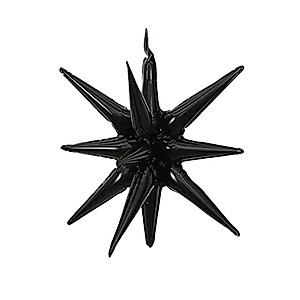 Black Silver Balloon Garland 121PCS Black Star Birthday Party Decoration Anniversary Home Decor