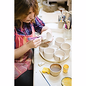 Natural Sea & Synthetic Sponges - Assorted Sizes 7pc Value Pack for Crafts & Artists: Great for Painting, Hobbies, Art, Effects, Ceramics, Clay, Pottery by Lullingworth®