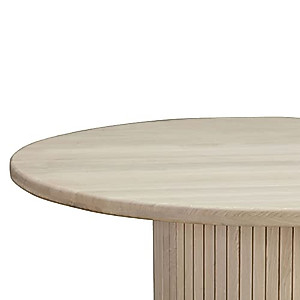 Chelsea Oak Wood Round Dining Table
