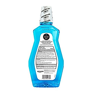 Amazon Basics Multi Action Antiseptic Rinse, Alcohol Free, Fresh Mint, 1 Liter, 33.8 Fluid Ounces, 1-Pack (Previously Solimo)