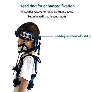 WILLQ Head Neck Chest Thoracic Orthosis Fracture Fixation Cervical Vertebra Rehabilitation Support for Neck and Upper Back Injuries Relief for Arthritis Acute Pain Surgery Fractures