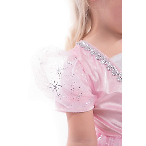 Little Adventures Deluxe Good Witch Dress up Costume (Medium Age 3-5) - Machine Washable Child Pretend Play and Party Dress with No Glitter
