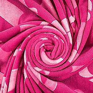 Infinity Republic Pink Ribbon (Pink) Breast Cancer Awareness Super Plush Blanket - 50x60 Soft Throw Blanket - Perfect for Cuddle Season!