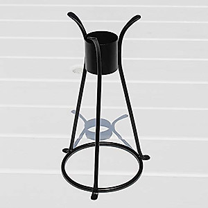 Achla Designs GBS-14 Trestle II Gazing Globe Ball Stand, 13 1/2-in H, Black